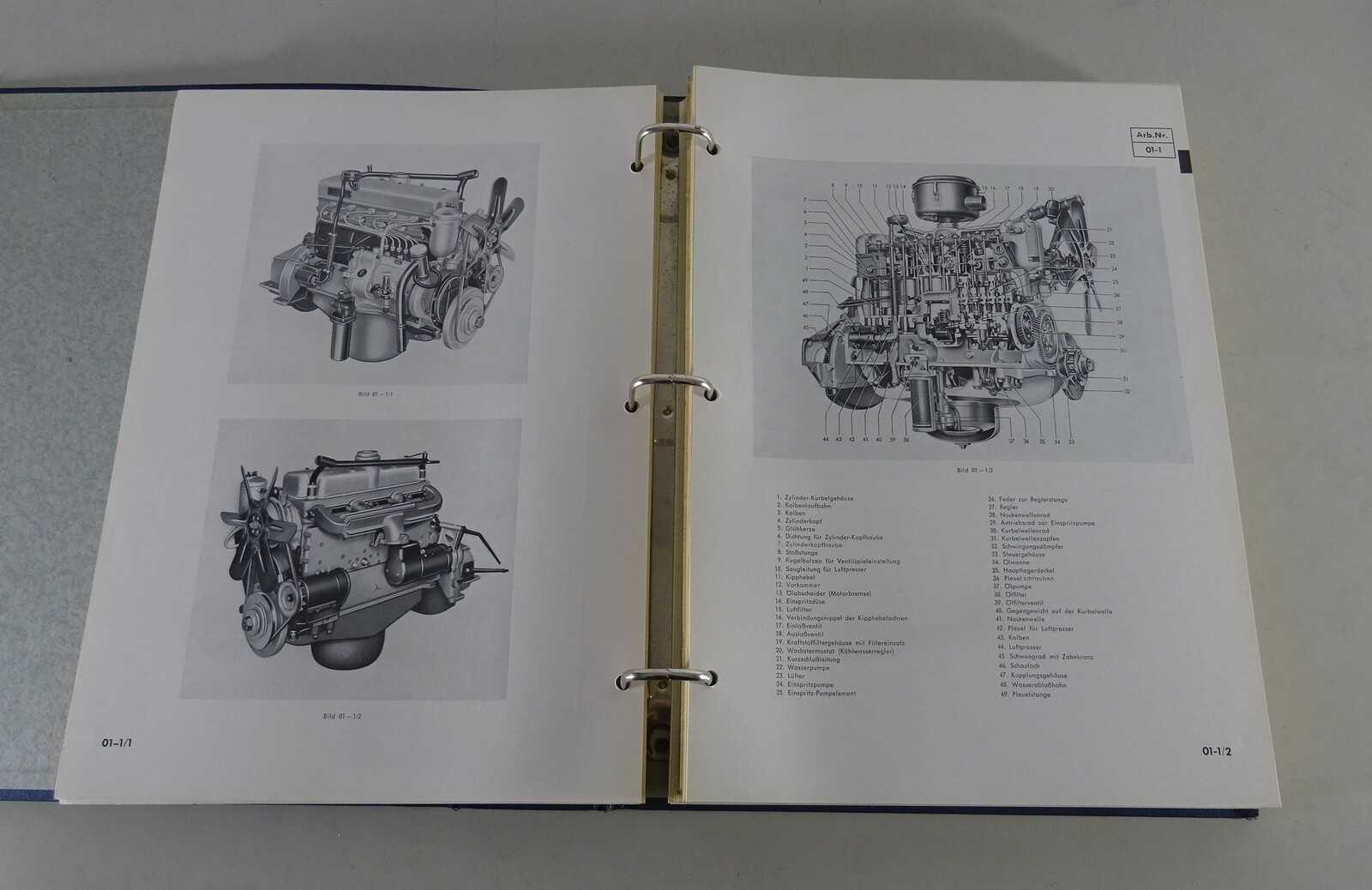 Werkstatthandbuch Mercedes-Benz LKW 321 / 322 mit OM 321 Ausgabe1959 ...