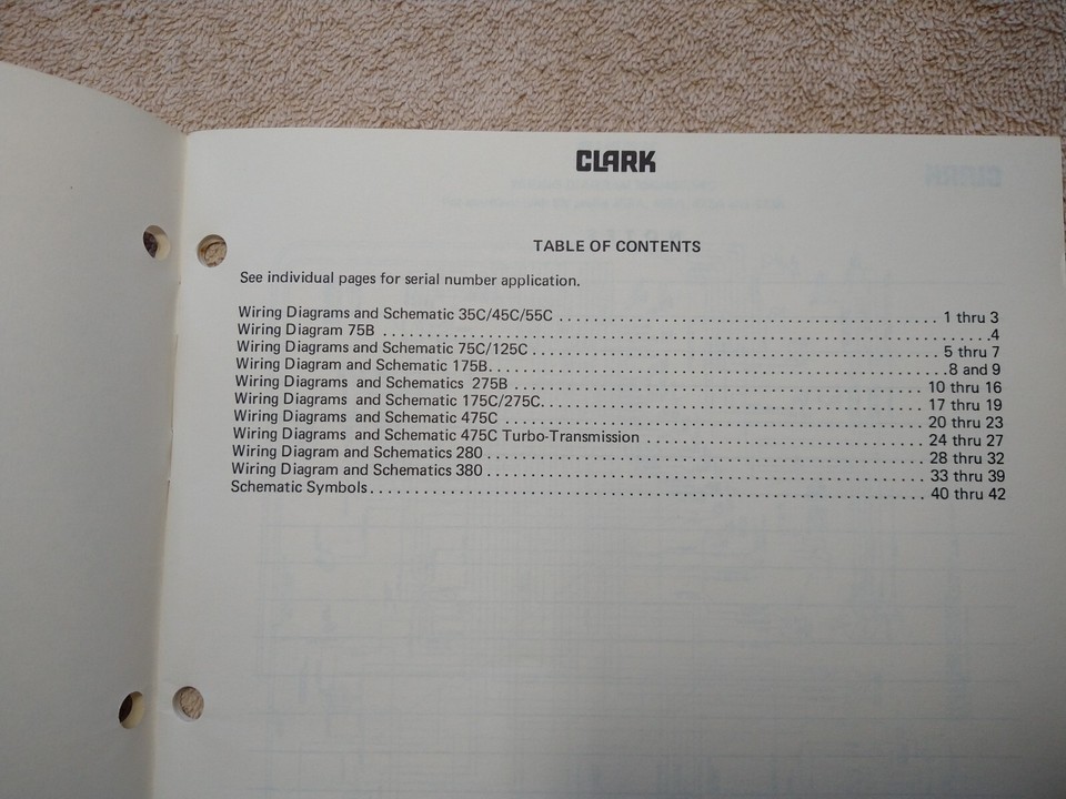 Clark Wheel Loader Dozer Tractor Electrical Wiring Diagram Schematics ...
