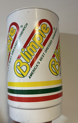 Vintage Blimpie CUP Subs Salads Restaurant 22 Oz Lot Movie Prop Display ...