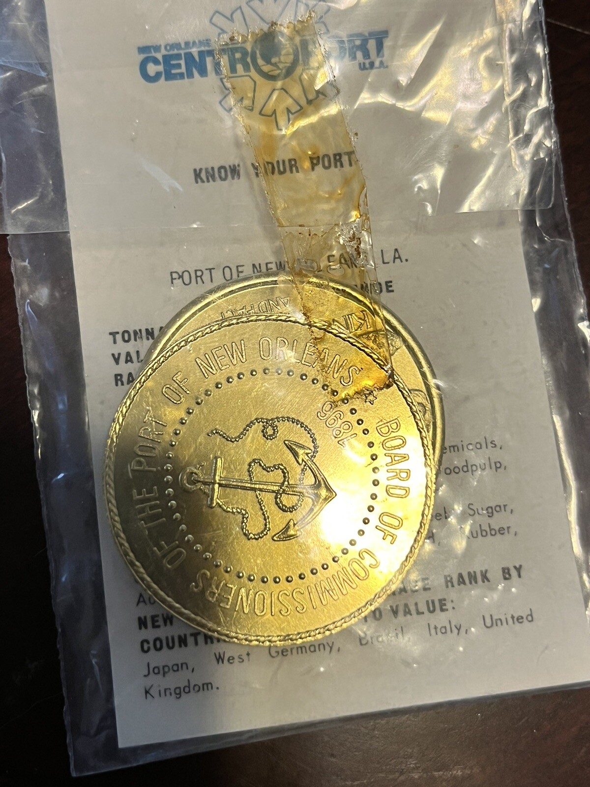 Token Coin Board of Commissioners Port of New Orleans coin lot Mardi ...