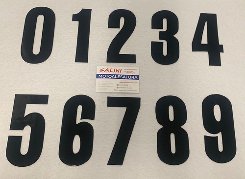 Sticker Stickers Numbers Number Race - Black - 13 CM - Light ...