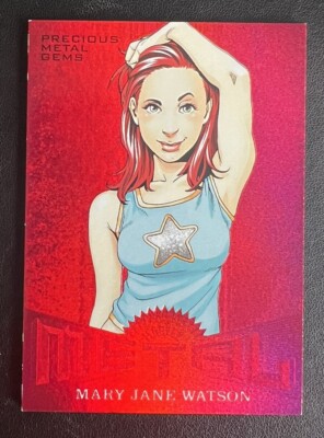 Mary Jane Watson Fleer Ultra Precious Metal Gems PMG Marvel Universe ...