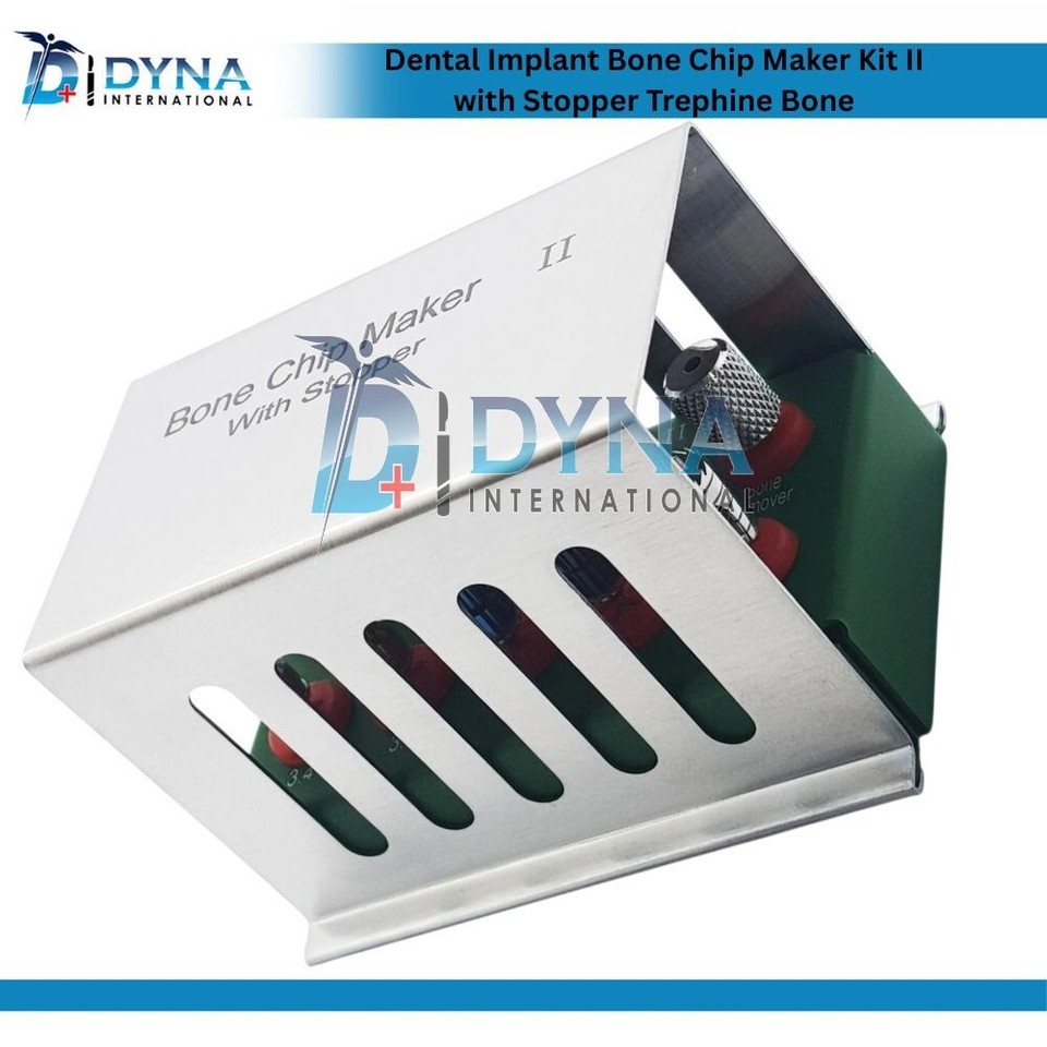 Dental Implant Bone Chip Maker Kit II with Stopper Trephine Bone ...