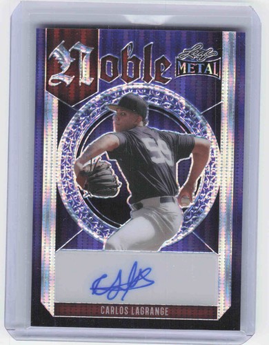 2023 Leaf Metal Draft #N-CL1 Carlos Lagrange Noble Pulsar Auto #/4 | eBay