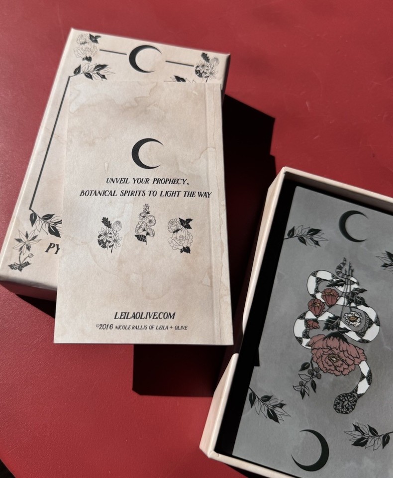 Leila Olive Pythia Botanica Oracle Nicole Rallis 48 Card Oracle Deck USED | eBay