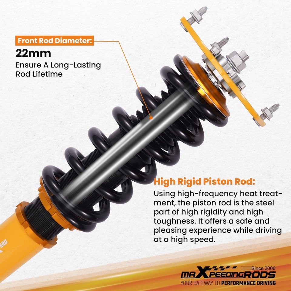 4Pcs Front & Rear Air to Coil Springs Conversion Kit For Lincoln Mark ...