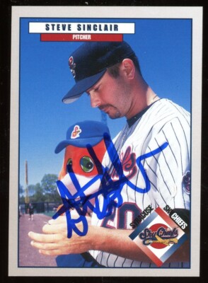 1999 Syracuse SkyChiefs STEVE SINCLAIR Signed Card autograph AUTO BLUE JAYS | eBay