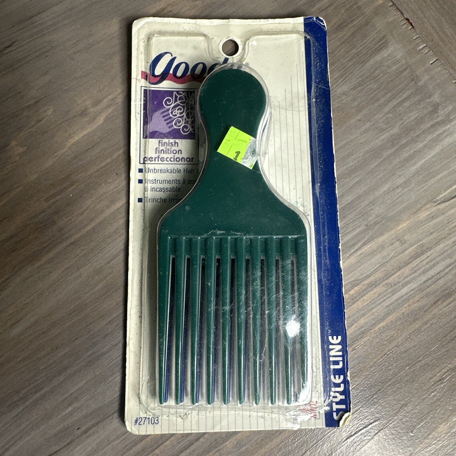 Goody Comb Hair Lifts Afro Pick 3 Pack Green White Blue NOS VTG 1996 ...