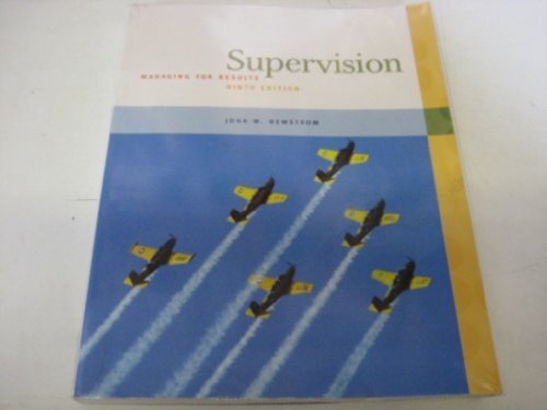 Supervision by Newstrom, John Paperback / softback Book The Fast Free ...