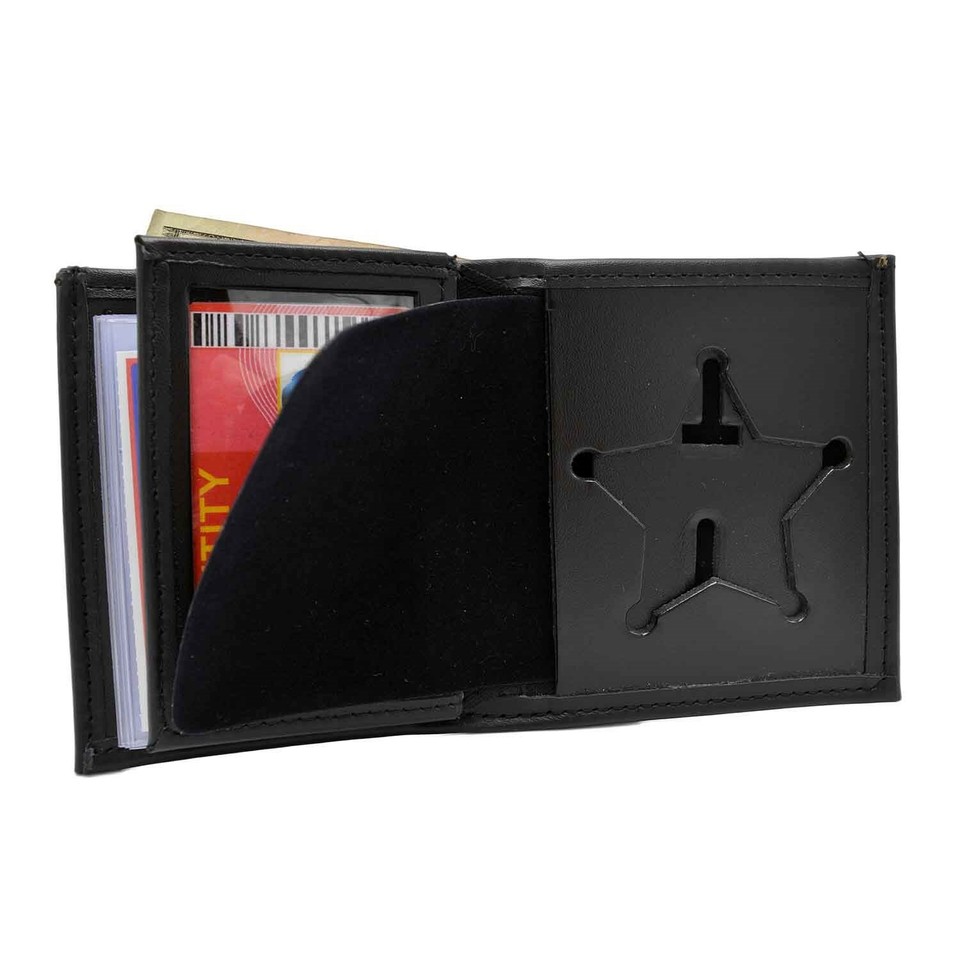 Perfect Fit Custom Badge Wallet Police Corrections Bifold Leather Many ...