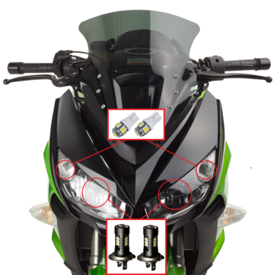 Kawasaki Ninja 1000 z1000 z1000s KRT LED SET Headlight Pilot fits 2011 ...