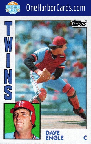 1984 Topps Minnesota Twins Baseball Card #463 Dave Engle | eBay