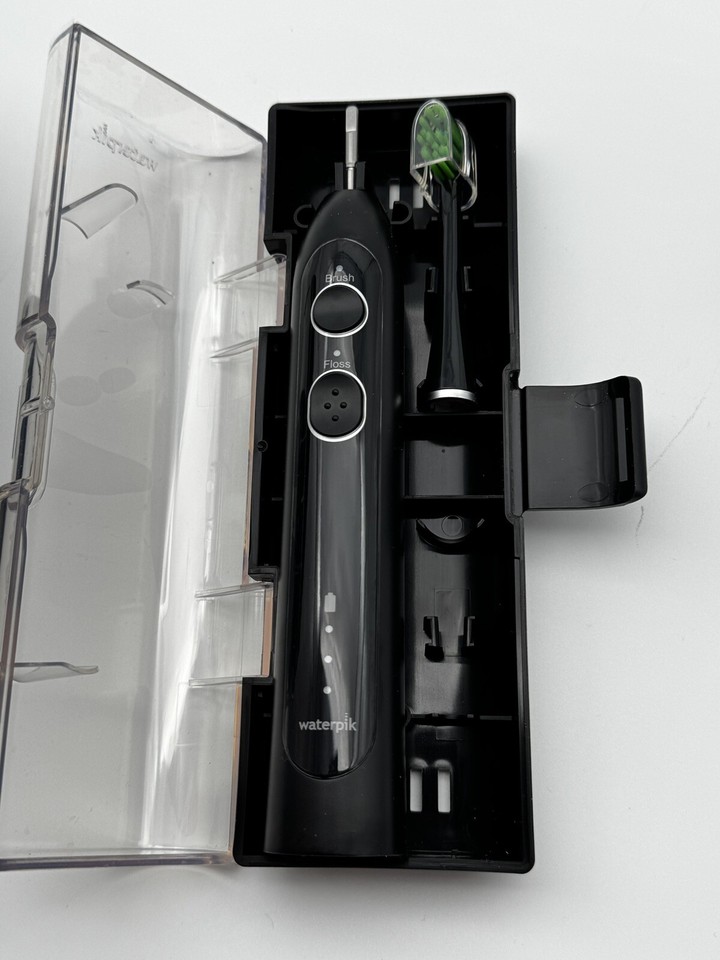 New Waterpik Sonic Fusion Flossing Electric Toothbrush W/ Travel Case ...
