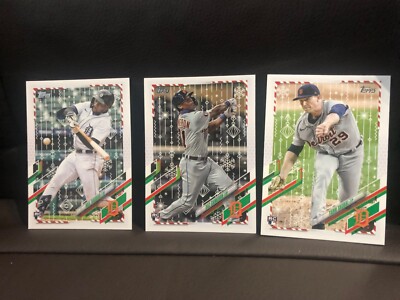 2021 Topps Holiday Akil Baddoo RC #HW101 & Das Cameron / Tarik Skubal ...
