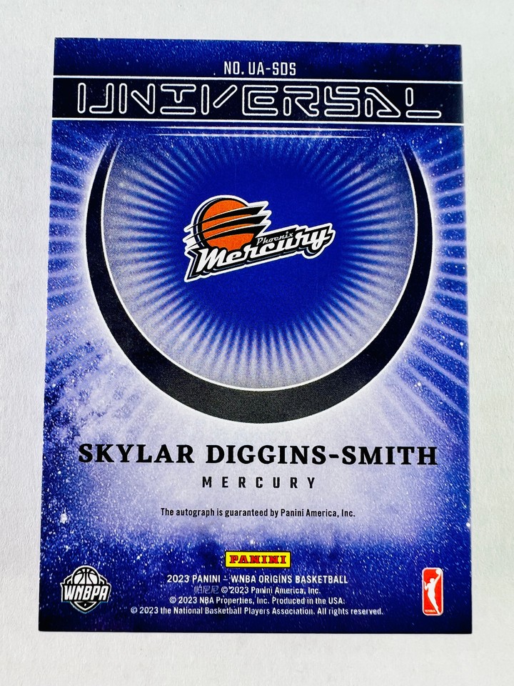 2023 Panini Origins WNBA Universal Autograph Skylar Diggins-Smith Auto ...