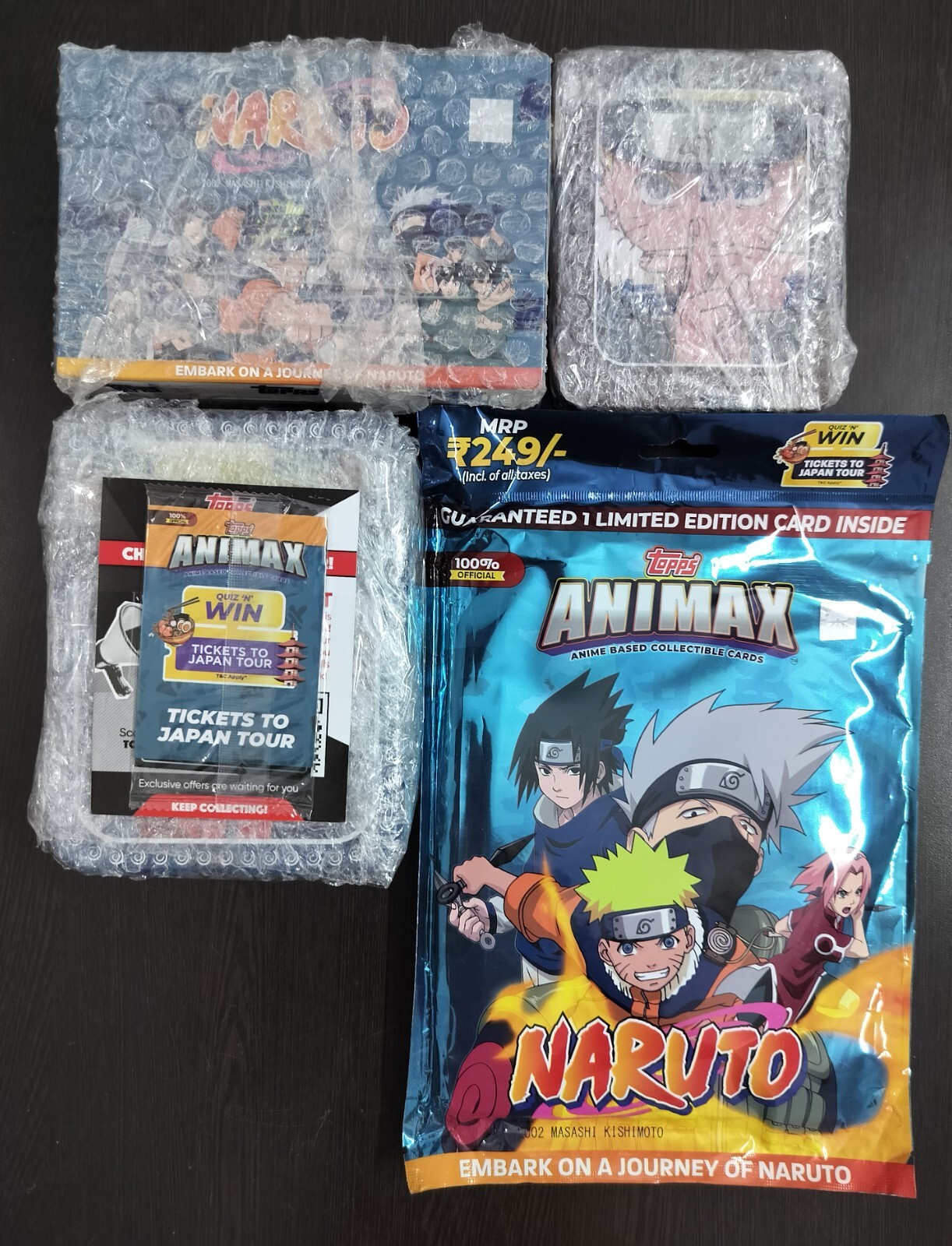 Topps India Animax 2024 Naruto 4 packs combo + promo pack | eBay