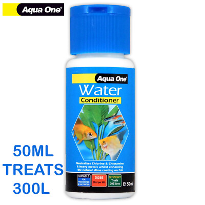 50ml Aqua One TAP SAFE WATER TREATMENT CHLORINE CHLORAMINE FISH TANK ...
