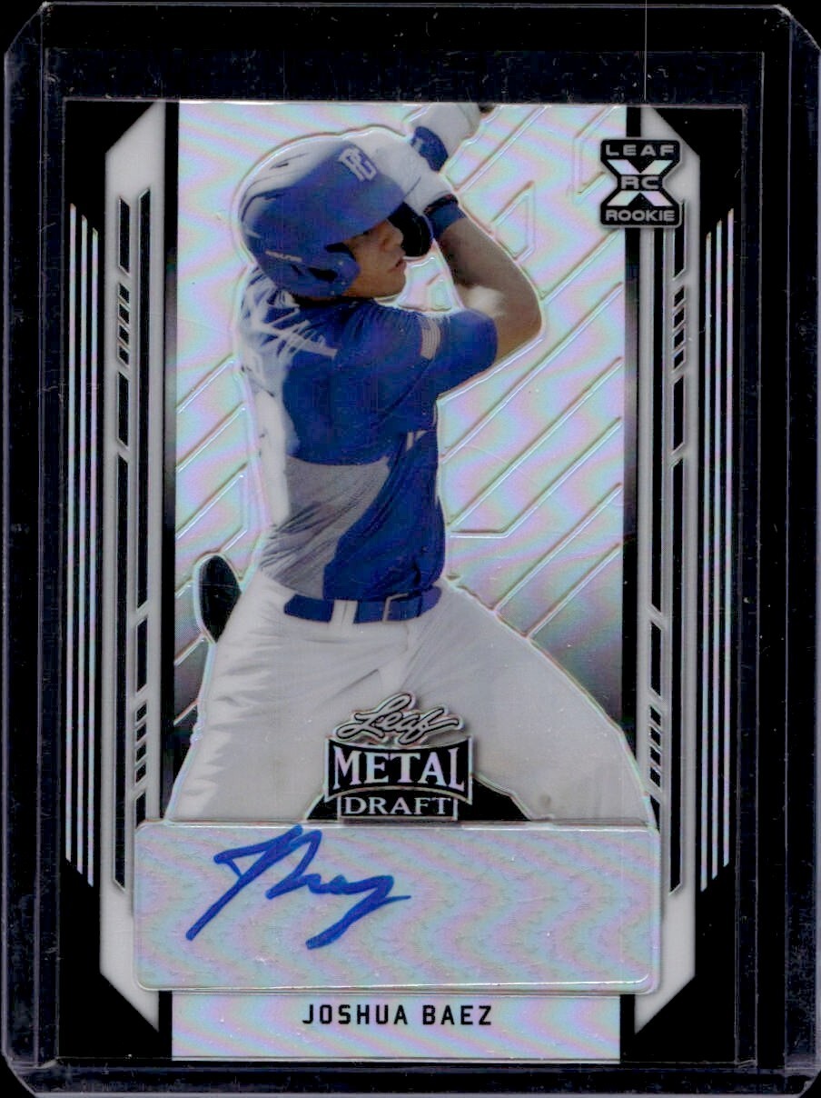 2021 Leaf Metal Draft - Joshua Baez #BA-JB1 Black Rainbow /15 (AU, RC) for sale online | eBay