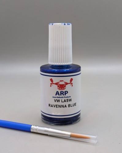 For VW Code LA5W RAVENNA BLUE Touch up Paint + Fine Tipped Brush | eBay