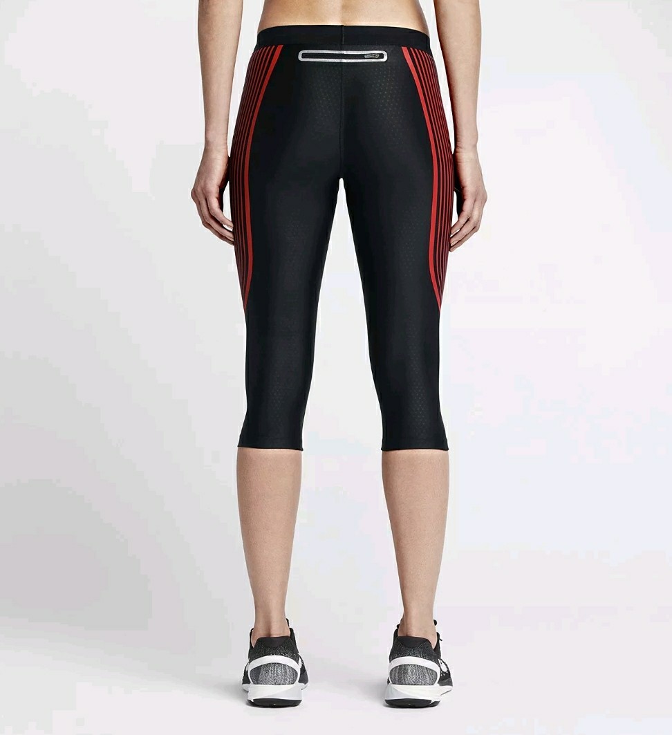 Nike Power Speed Running Capris Black/Red (801694 019) Women's sizes ...