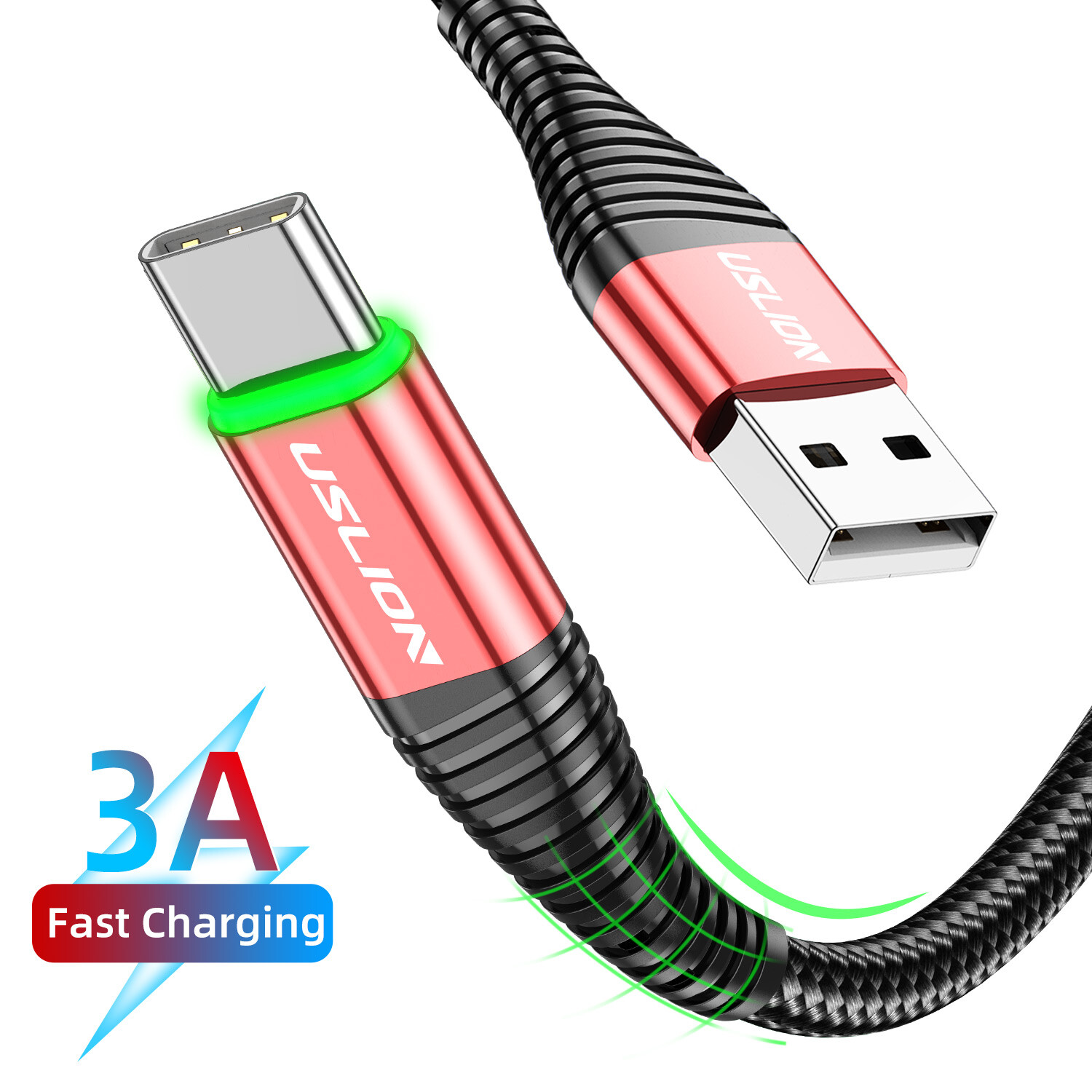 Heavy Duty USB C Type C Charger Cable Braided Fast Phone Charger Long ...