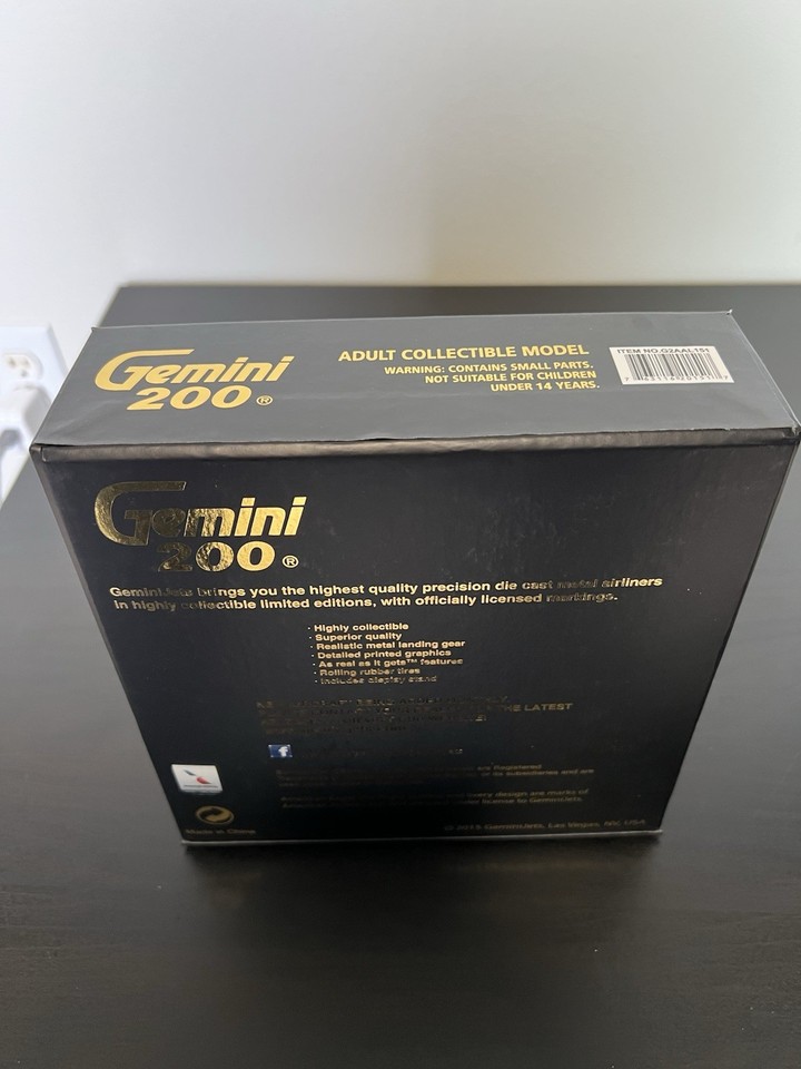 1:200 Gemini American Eagle Bombardier Dash 8 100 N808EX G2AAL351 Dash ...