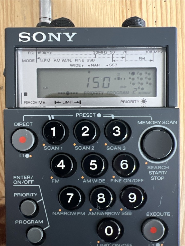Sony Pro80 ICU Radio Receiver with Hi Scan Feature and Radio SHAEK HTX ...