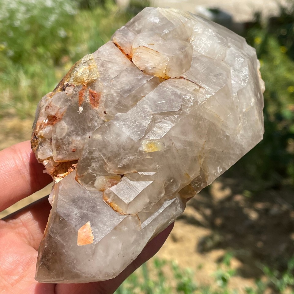 906g Natural Clear White Quartz Crystal Cluster Rough Specimen Healing ...