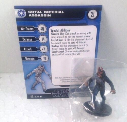 Star Wars Force Unleashed 36/60 Gotal Imperial Assassin (C) Miniature ...
