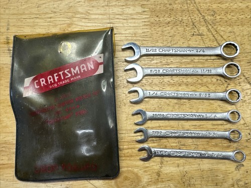Craftsman No.4344 8 Piece Combination Ignition Wrench Set -V- 1960s (2 ...