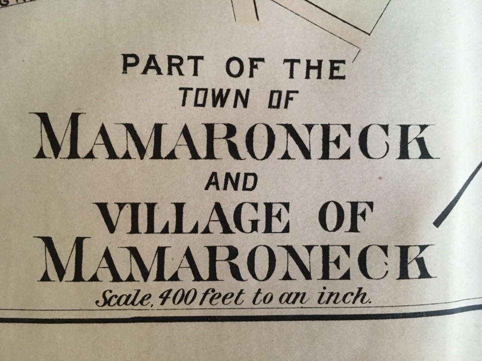 Part of the Town of Mamaroneck and Village of Mamaroneck 1901 Atlas Map ...