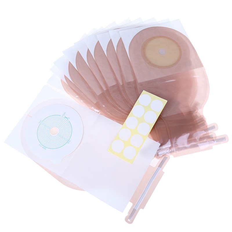 10PCS Colostomy Bags Colostomy Disposable Ostomy Drainable Single Use ...