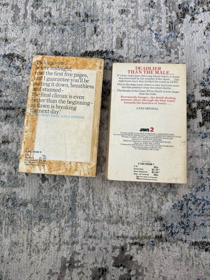 Jaws 2 by Hank Searls Rare First Edition Movie Tie-In 5th Printing Inc ...