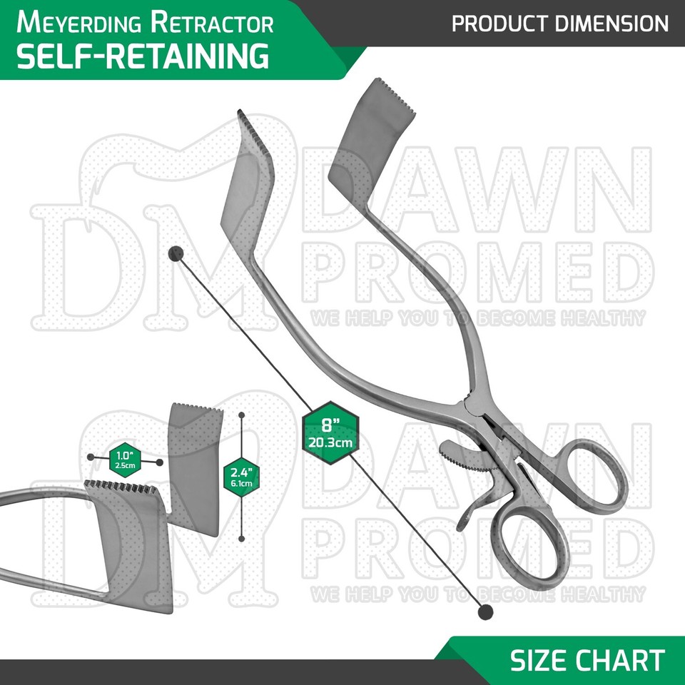 Meyerding Self-Retaining Laminectomy Retractor 8" Blade 2.5 X 6.1cm ...
