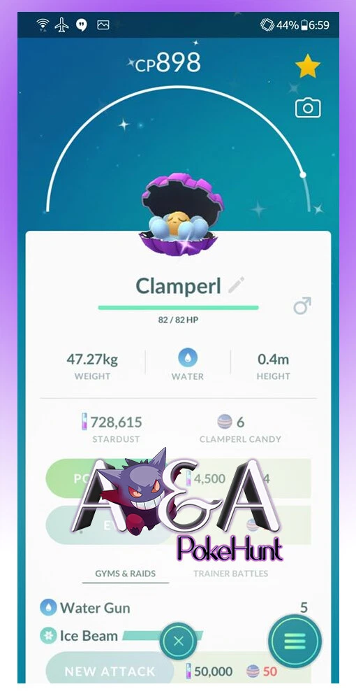 Shiny Clamperl