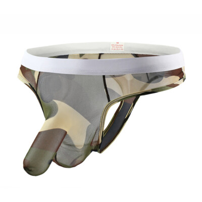 Longjiang sexy mens elephant nose thong string underwear bikini mesh ...