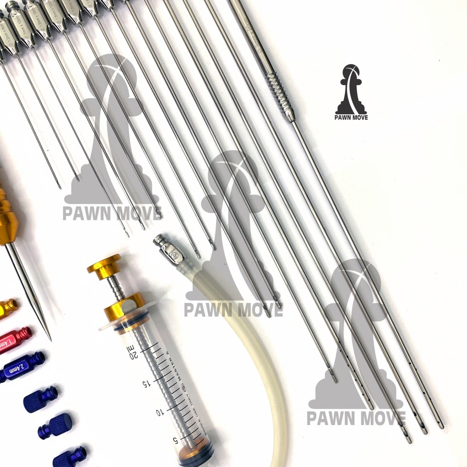 Facial Fat Grafting Liposuction Cannulas Transplantation Cannulas Set ...