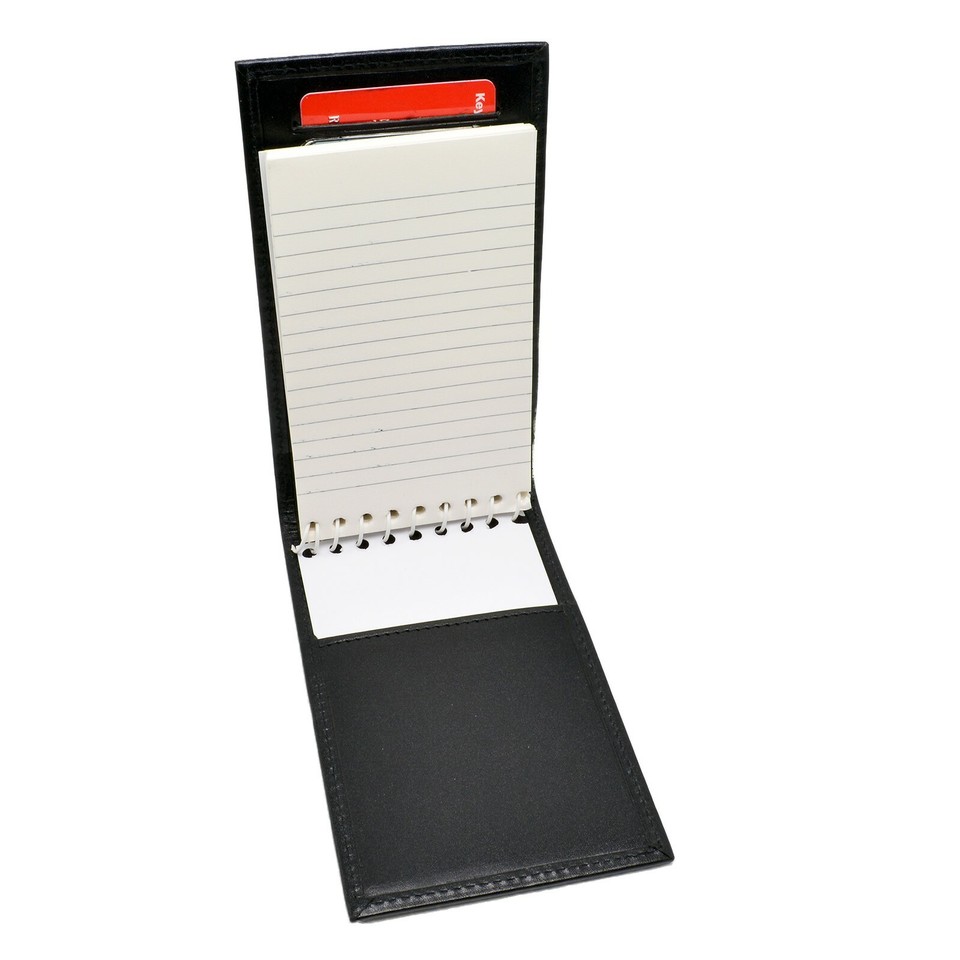 Police Leather Notebook Cover Pocket Note Pad Black Duty Memo Book 3x5 ...