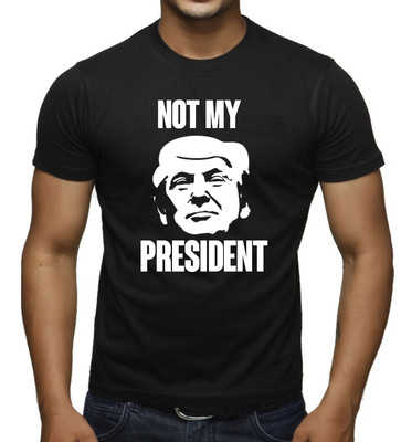 Men's Not My President Black T Shirt Anti Trump US America Protest USA ...