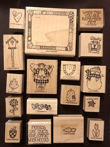 Lot of 17 Stampin' Up 1995 Vintage Primitive Stamps | eBay