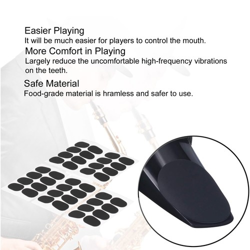 (0.3mm)40x Mouthpiece Cushions Patches Pads Accessory For Alto/Tenor ...