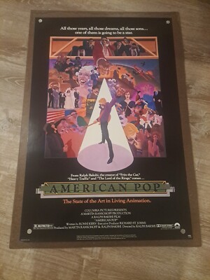 AMERICAN POP ORIGINAL ROLLED MOVIE POSTER 27X41 RON THOMPSON RALPH ...