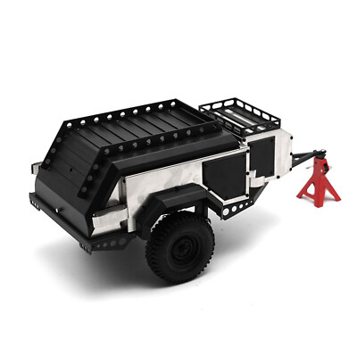 Metal Camping Trailer for 1/10 RC Crawler Car Traxxas AXIAL TRX4 SCX10 ...