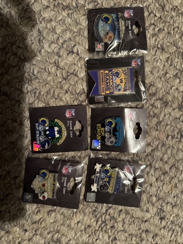 Los Angeles Rams Gameday Pin Lot 6 Pins Sofi Stadium | eBay