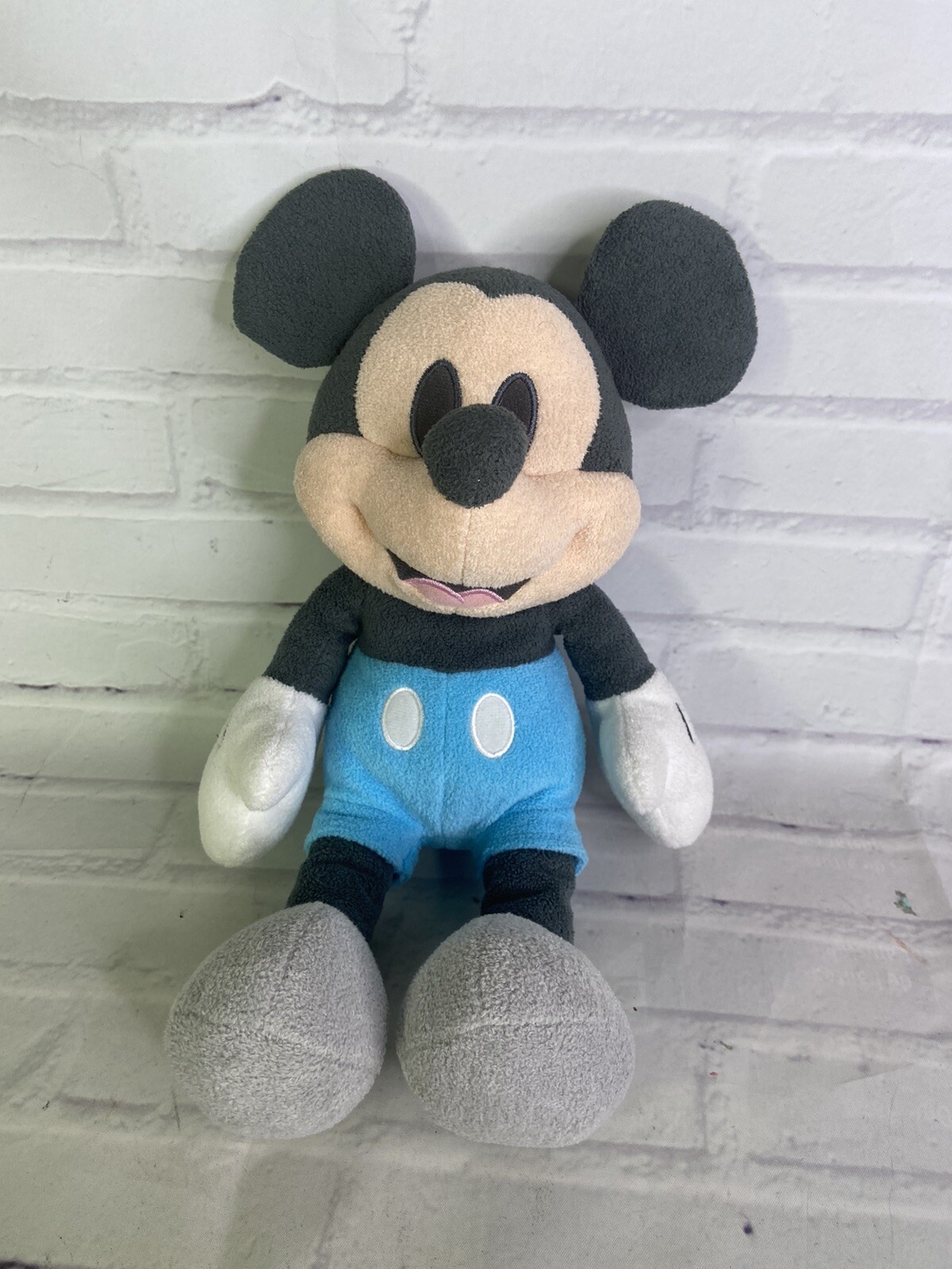 Disney Baby Mickey Mouse Plush Stuffed Animal Toy Cuddle Lovey Blue ...