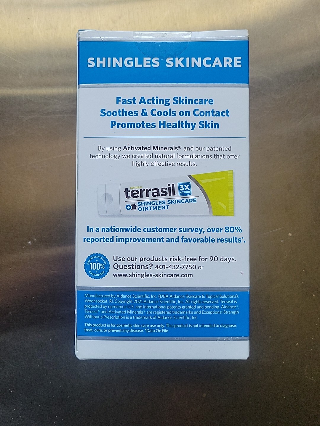 Terrasil Shingles Skincare Ointment 1.5oz (45g) EXP 6/1/24 FREE ...