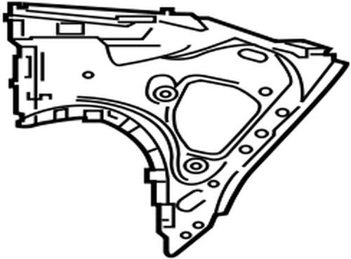 61735-33120 Toyota Panel, roof side, inner rear rh 6173533120, New ...