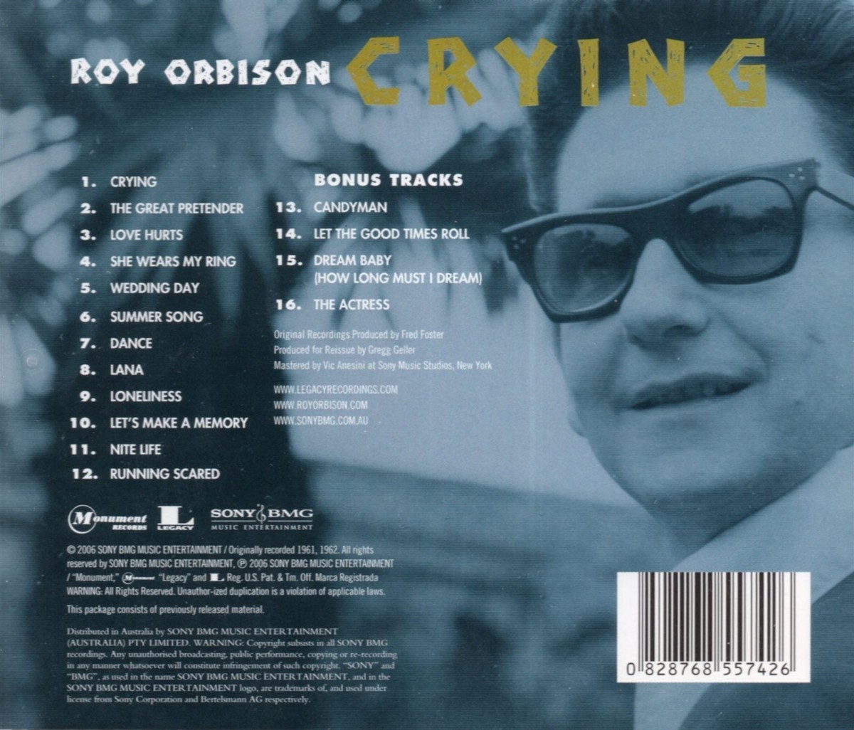 Roy Orbison Crying Roy Orbison