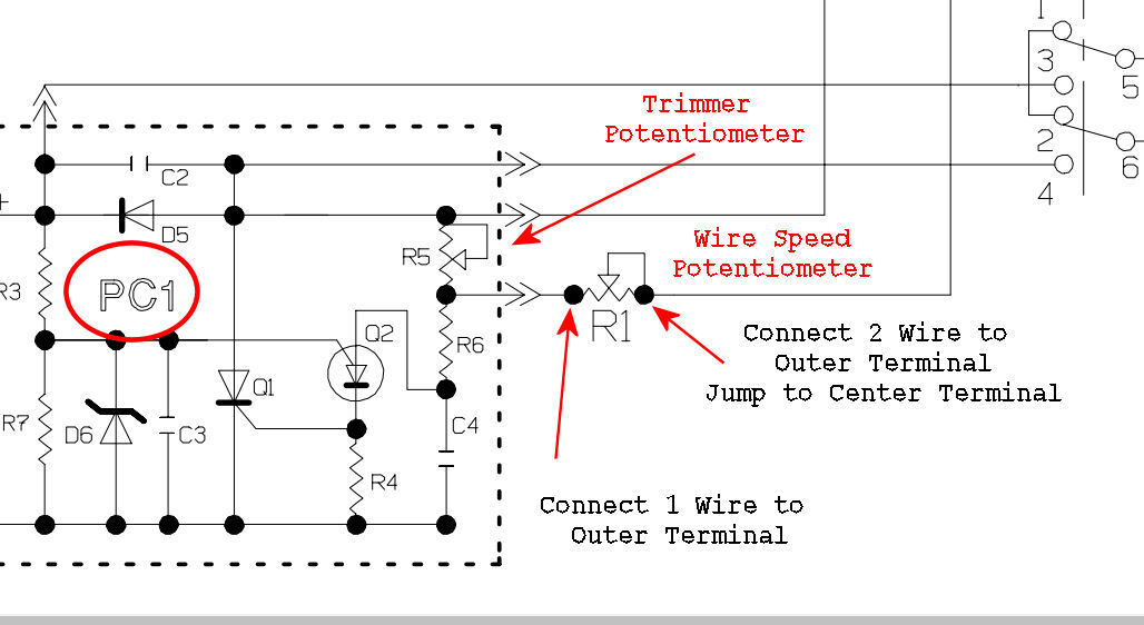 Snap-On Wire Feed Potentiometer SN-35U - YA-212A FM-140 MM250SL MM140SL ...