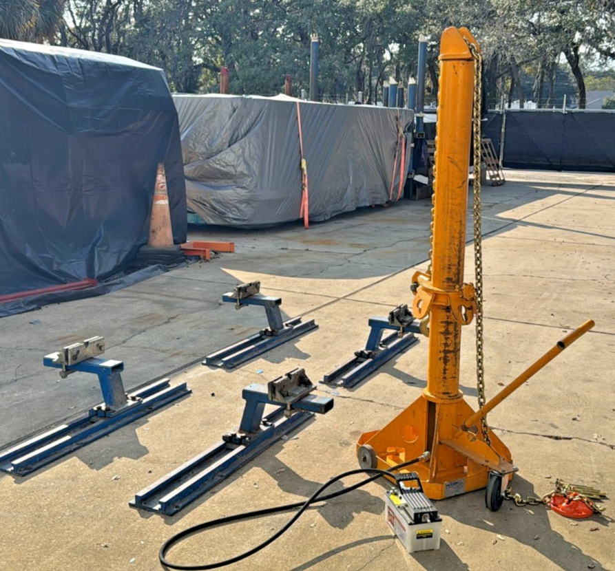 Car O Liner Auto Body Frame Machine Floor System 10 TON Puller 22 tower ...